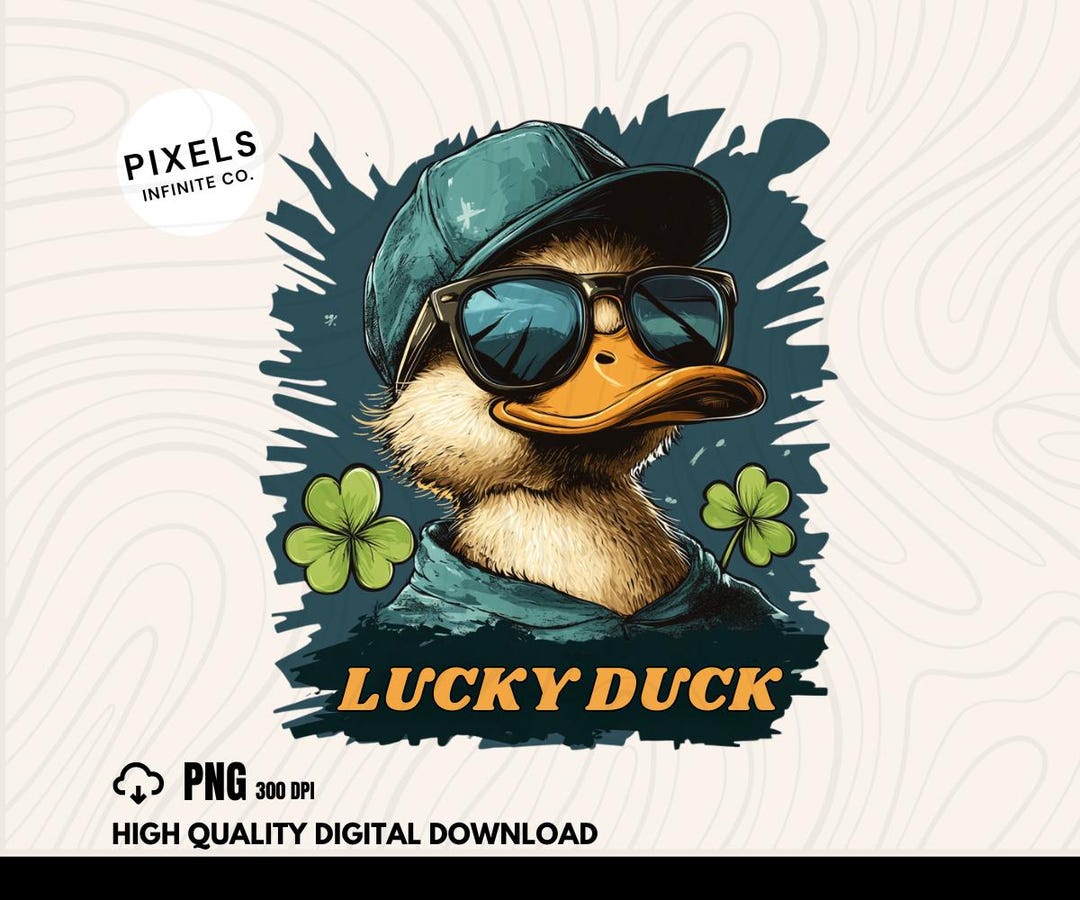 Lucky Duck PNG, St. Patrick’s Day Duck Clipart, Shamrock Duck ...