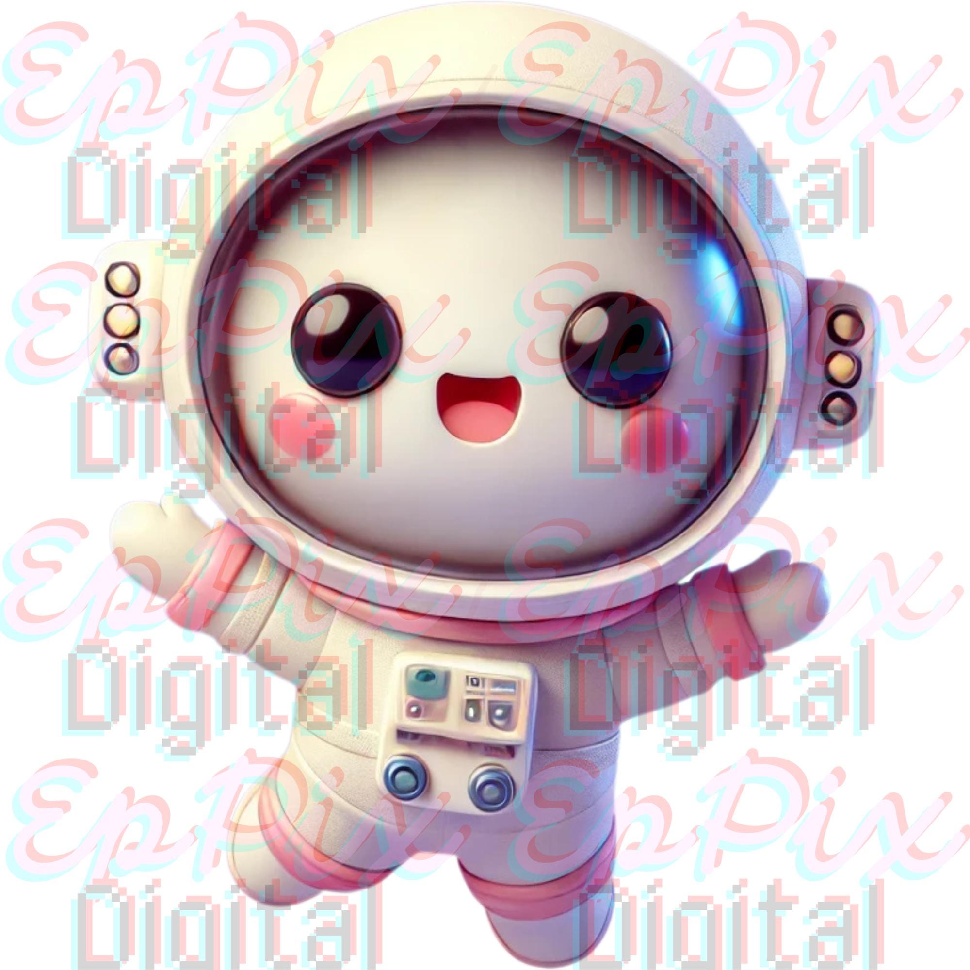 Kawaii Astronaut Clip Art Bundle 15 Chibi Astronauts High Resolution - Etsy