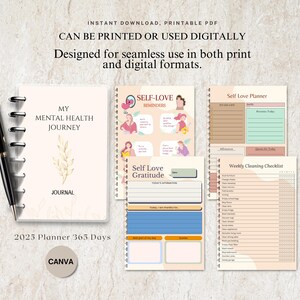 2025 Mental Health Journal, Anxiety Journal, Depression Tracker ...