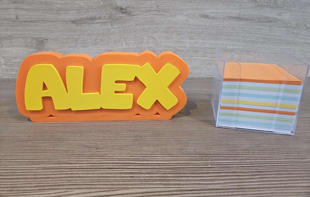 Standing Custom Nameplates, 3D Printed, Desk Decorations, Class ...