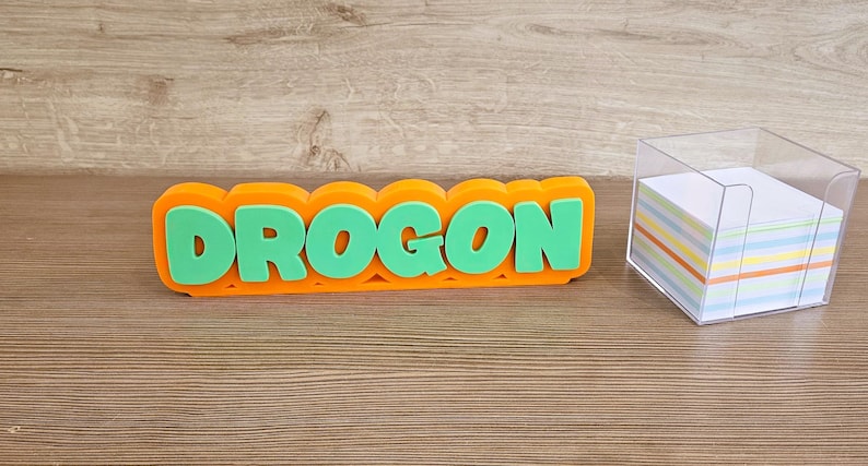 Standing Custom Nameplates, 3D Printed, Desk Decorations, Class ...