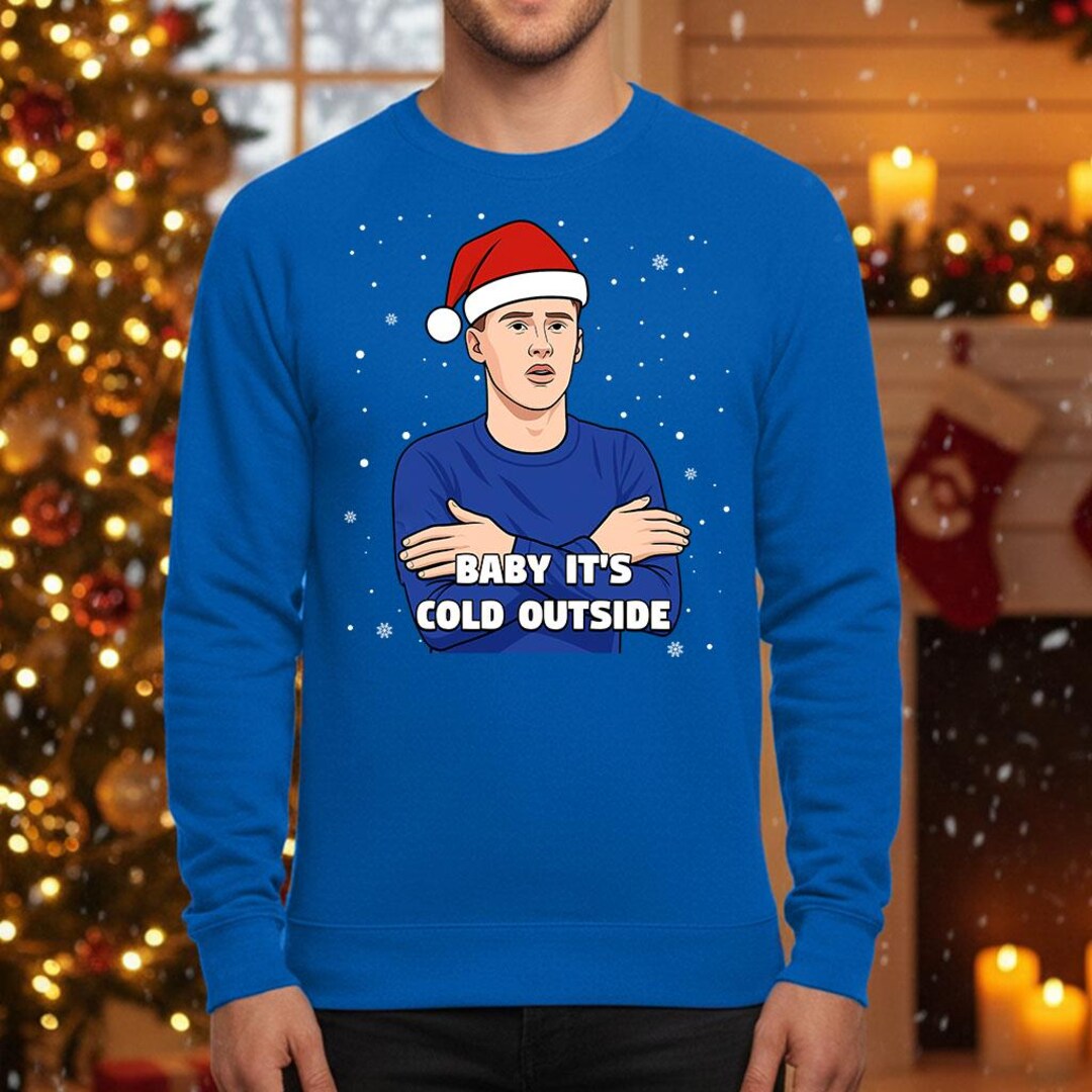 Cole Palmer Chelsea Christmas Jumper, Baby It’s Cold Outside Sweater ...