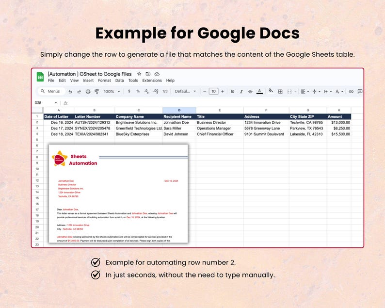 Automating Google Sheets to Docs or Slides Google Automation Sheet ...