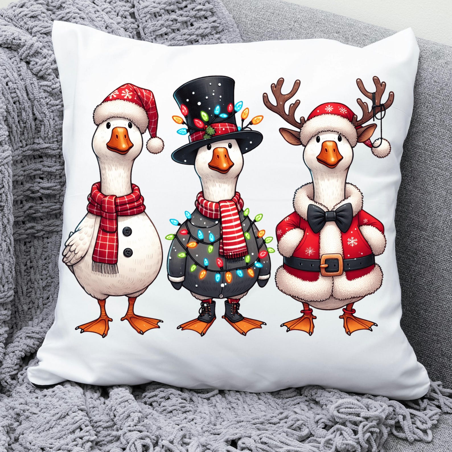 Christmas Goose Png, Christmas Cat Png, Santa Goose Png, Christmas ...
