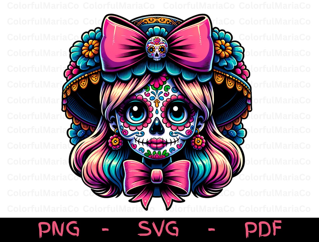 Day-of the Dead SVG, Catrina Clipart, La Catrina PNG, La Catrina ...