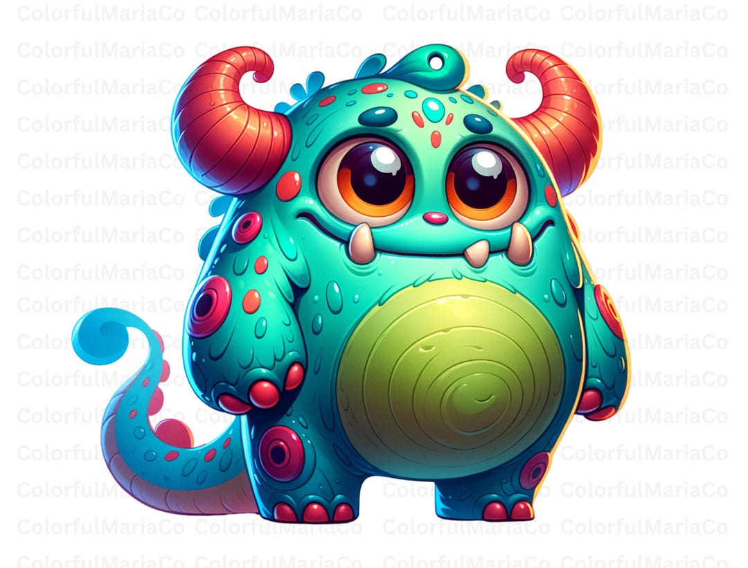 Quirky Monster Clipart, Whimsical Monsters PNG, Funny Monster Whimsy ...