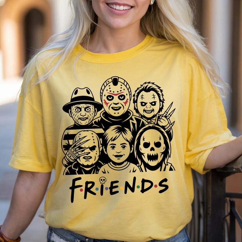 Horror Friend Png, Halloween Vibes Png, Friends Horror Movie Png, Girls ...