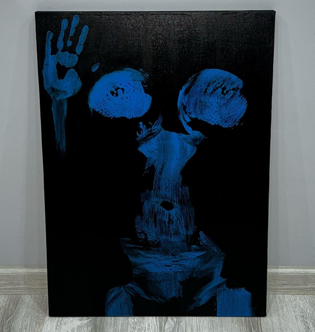 Handmade Body Imprint Acrylic Painting, Woman's Touch Canvas Art - Etsy