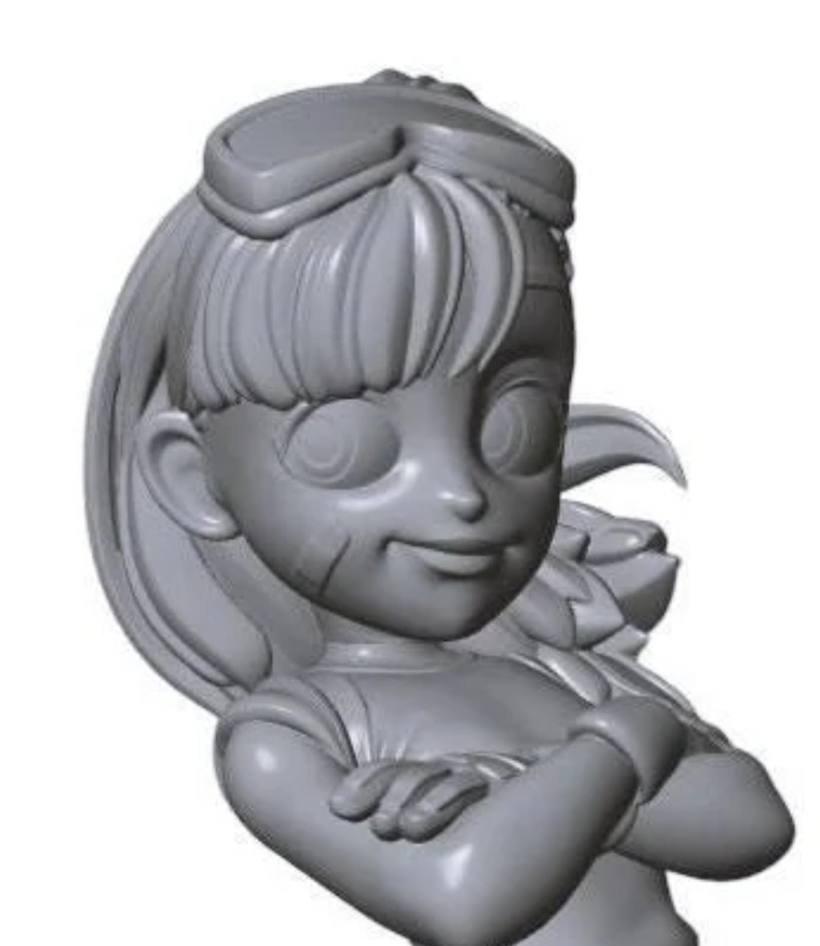 Dragon Ball Bulma-stl Files,model Anime 3D Model Female Girl Printable ...