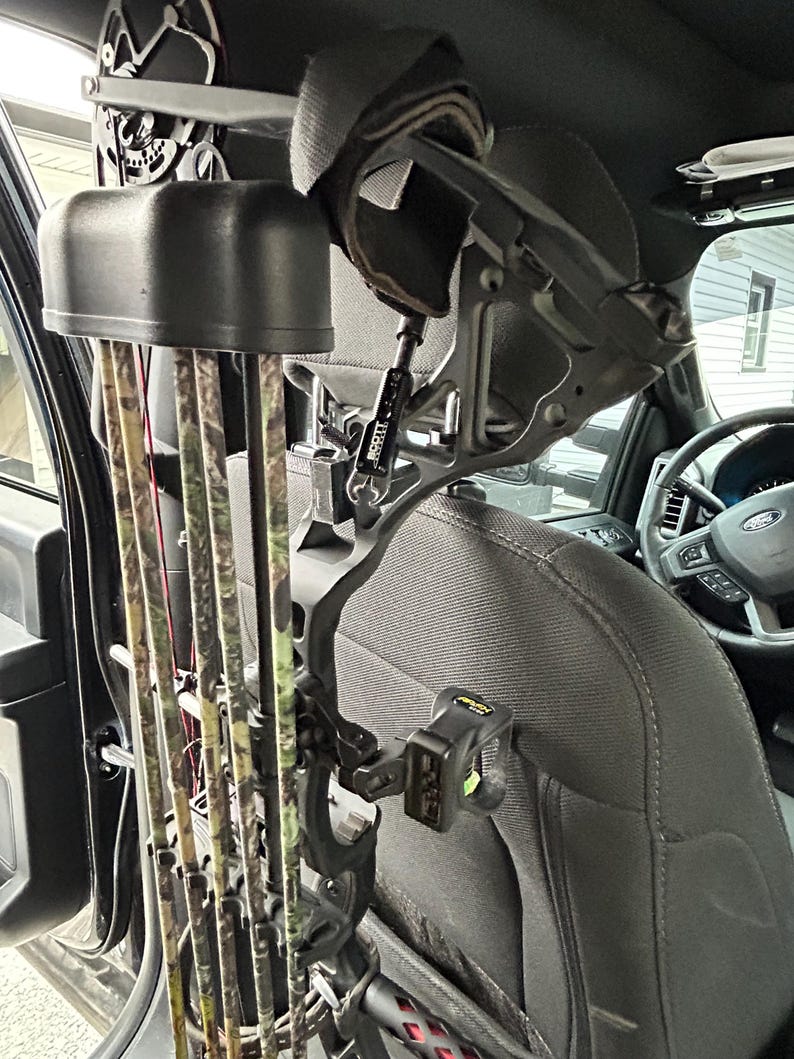 Universal Headrest Mount- Bow Hanger- Hard Hat - Bag Hange - Headrest ...
