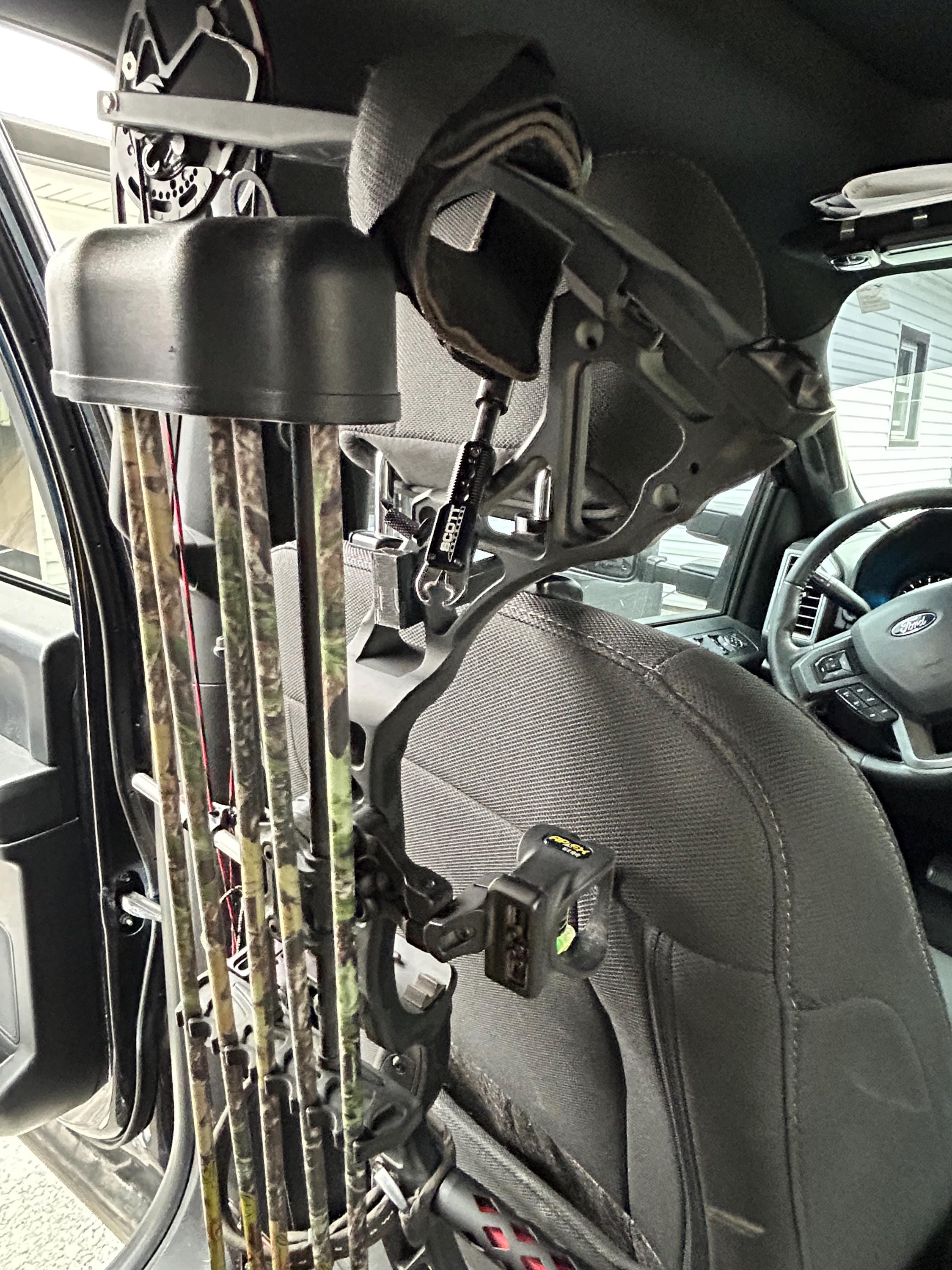 Universal Headrest Mount- Bow Hanger- Hard Hat - Bag Hange - Headrest ...