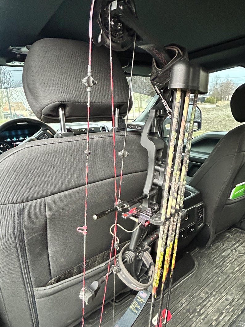 Universal Headrest Mount- Bow Hanger- Hard Hat - Bag Hange - Headrest ...