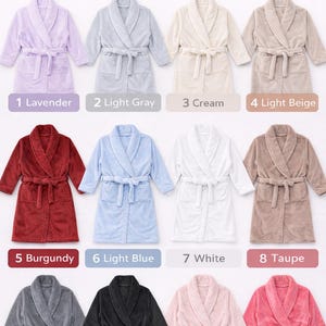 Embroidered Plush Fleece Robe: Personalized Monogrammed Bathrobe - Etsy