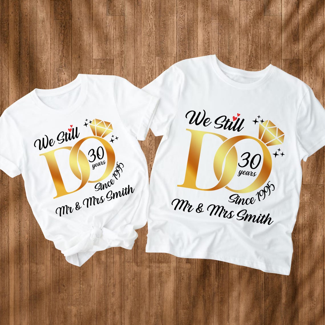 We Still Do Shirt, Wedding Anniversary Gift, Custom Year Custom Name ...