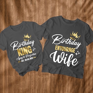 Birthday King, 50th Birthday King T Shirt, Birthday Entourage, Matching ...