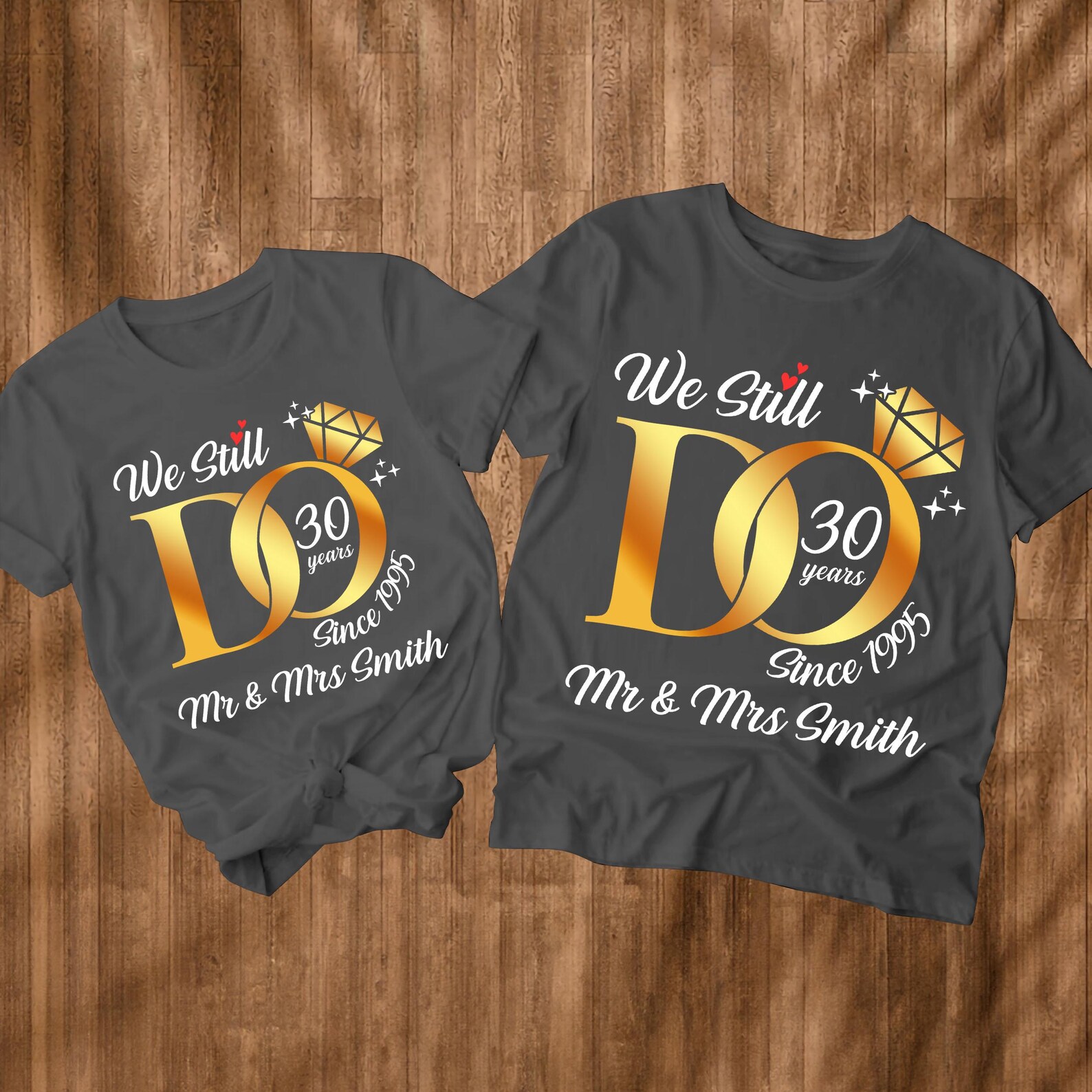 We Still Do Shirt, Wedding Anniversary Gift, Custom Year Custom Name ...