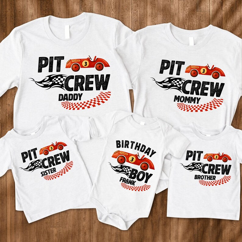 Race Car Birthday Shirts, Custom Pit Crew Shirts, Cute Car Tshirt ...