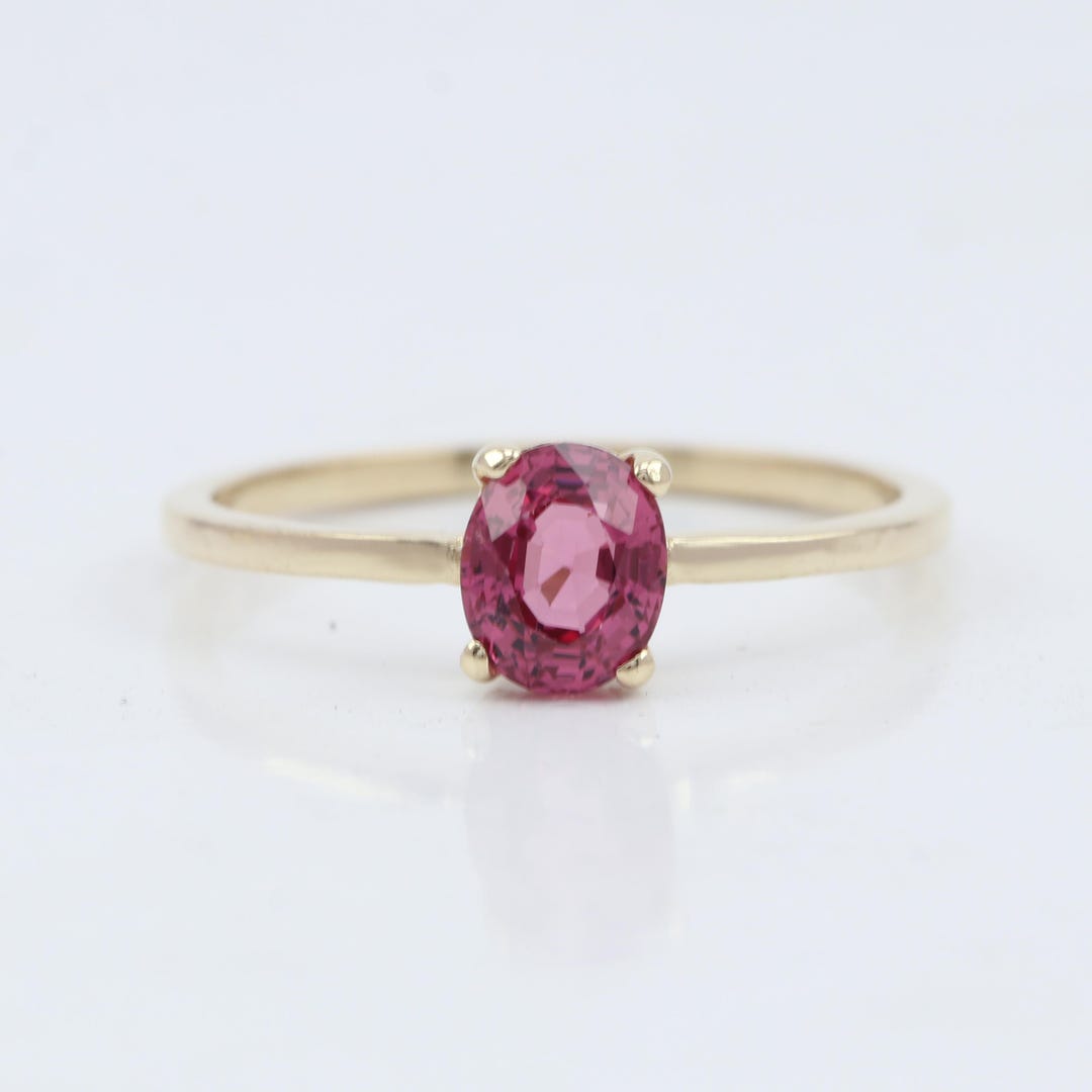 0.5 Ct Vintage Burma Pink Spinal Ring -burma Pink Spinal Engagement ...