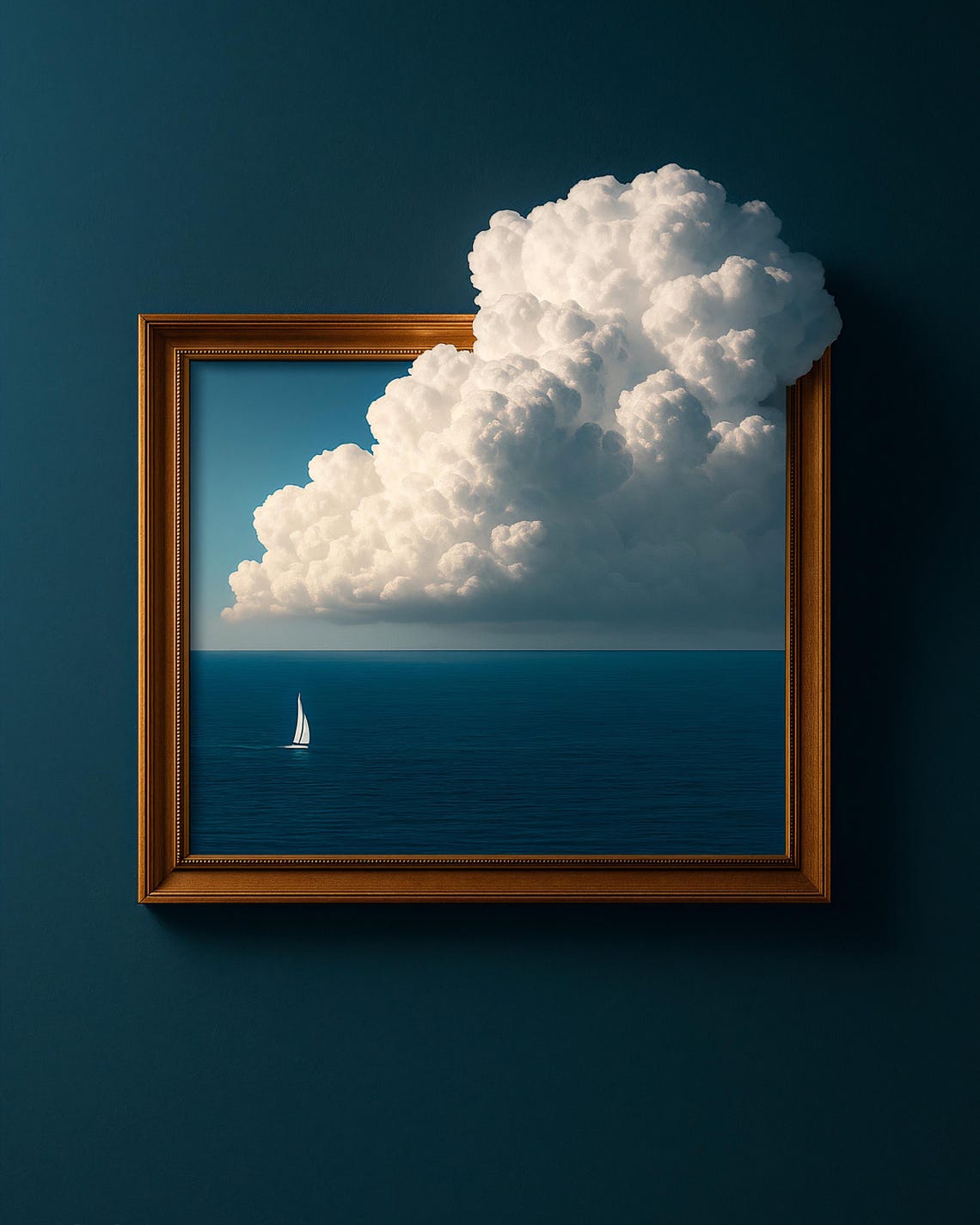 Framed Ocean Sailboat Poster, Modern Wall Art - Etsy