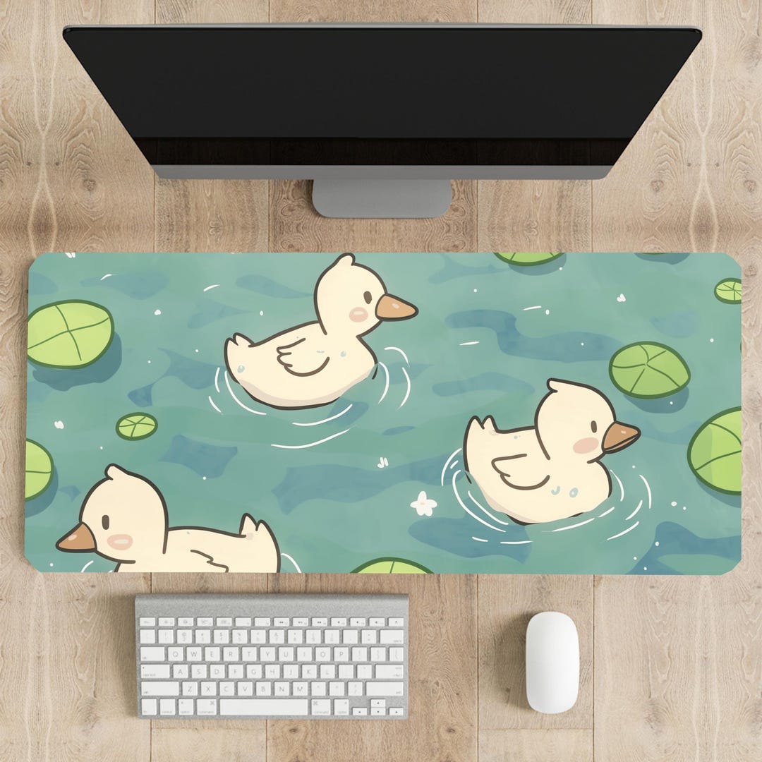 Kawaii Baby Duck Animal Desk Mat, Cute Anime Mouse Pad, Gamer Gift ...
