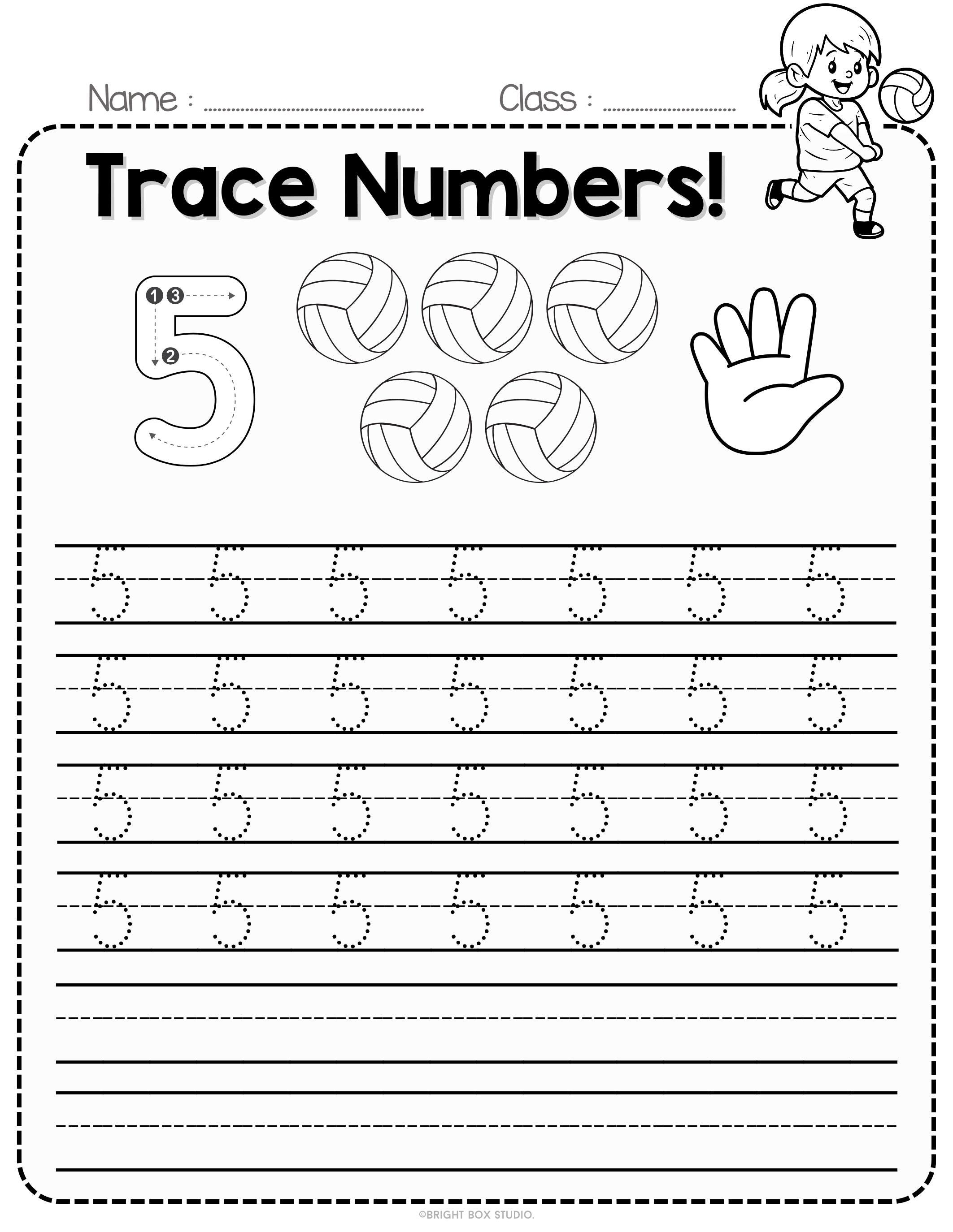 Let’s Learn Numbers 1-10 | Sports-themed Preschool Workbook | Fun ...