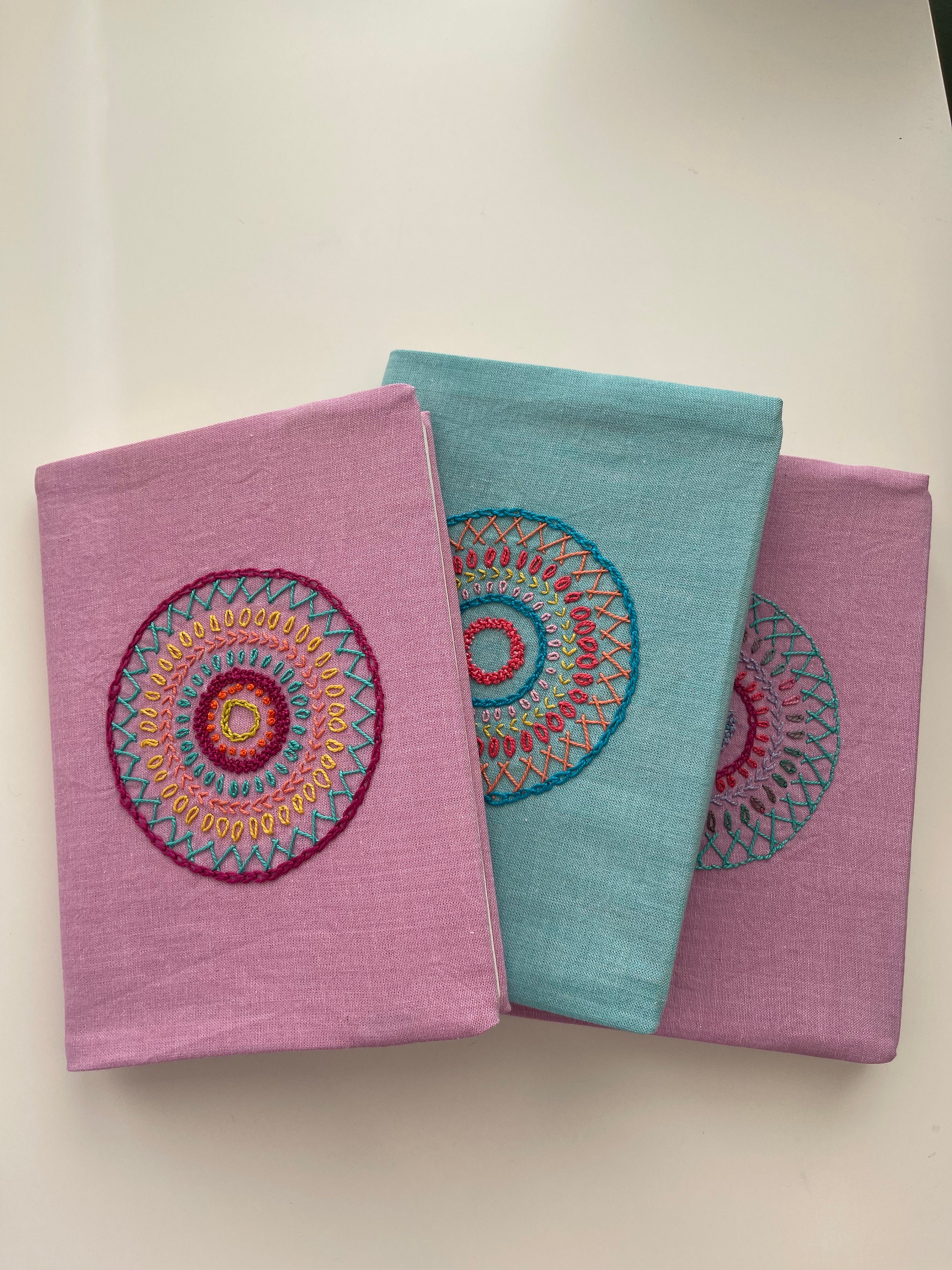 Stick and Stick Geometric Circles Embroidery Pattern, Peel and Stick ...