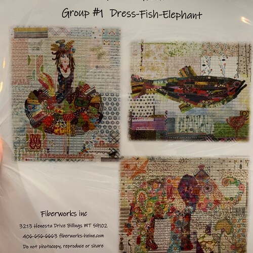Peppermint Collage Quilt Pattern From Fiberworks by Heine - Etsy