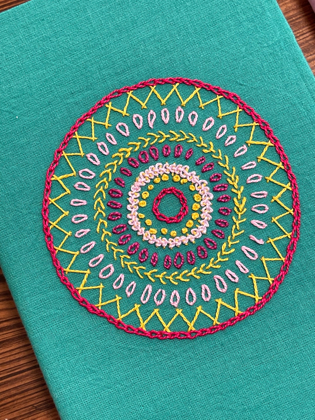 Stick and Stick Geometric Circles Embroidery Pattern, Peel and Stick ...