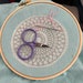 Stick and Stick Geometric Circles Embroidery Pattern, Peel and Stick ...