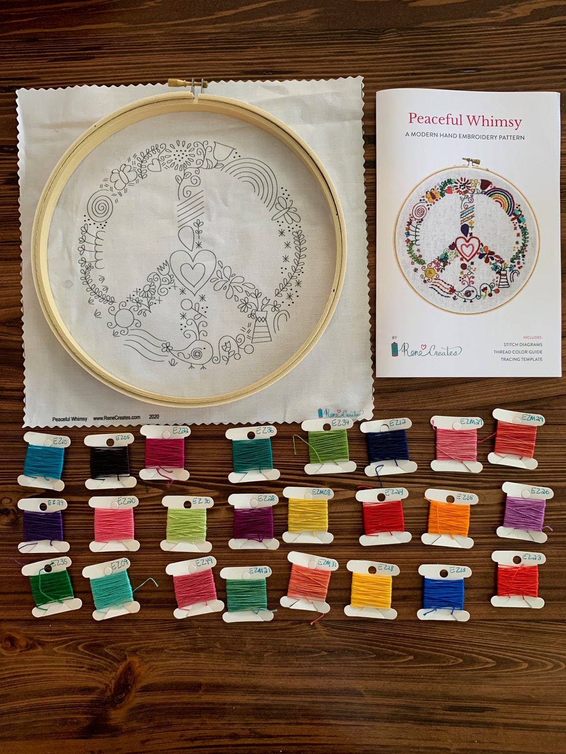 Embroidery Kit Complete kit includes Pattern Preprinted | Etsy