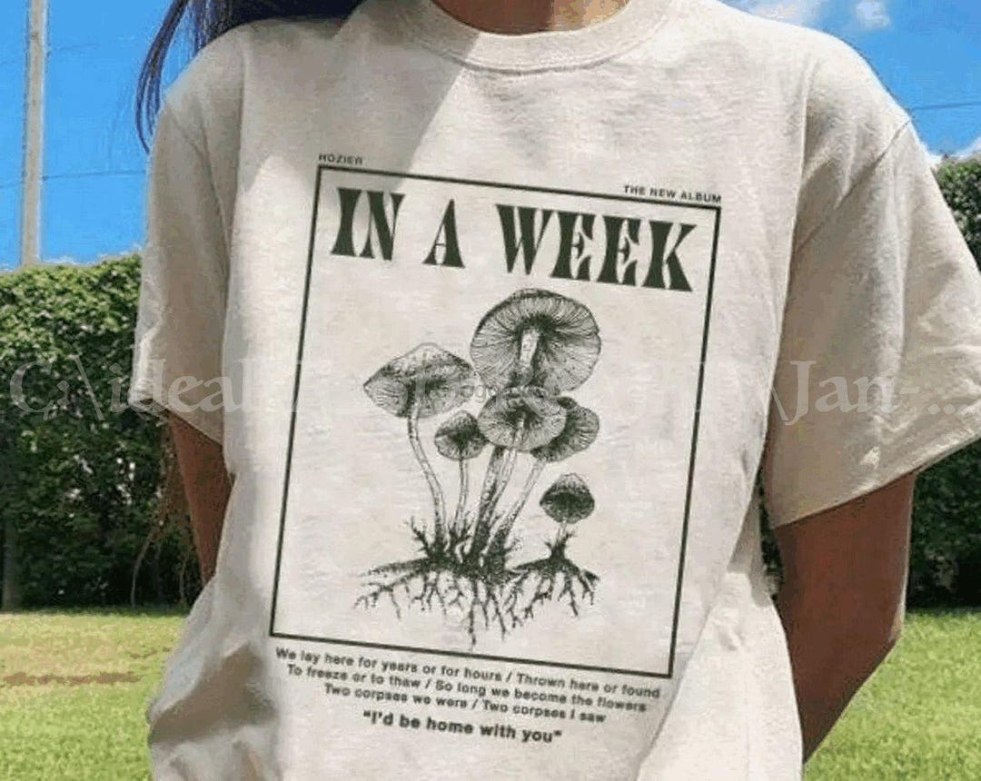 In a Week Hozier Tee No Grave Tracklist Shirt - Etsy
