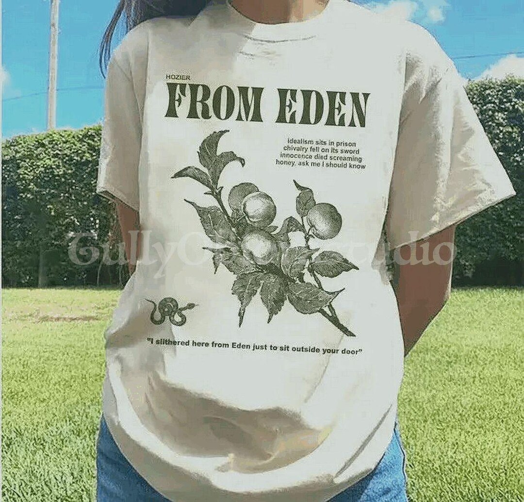 Front and Back Hozier Shirt in A Week Floral Lyrics Tee - Etsy