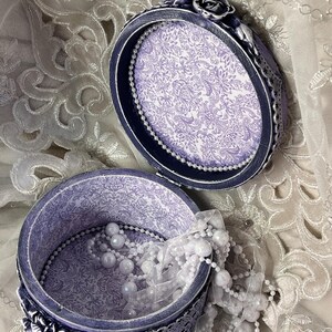 Purple Jewlery Box Elegant Sophisticated Chic Aesthetic Flowers - Etsy