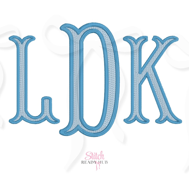 Christmas Dst Font File - Etsy