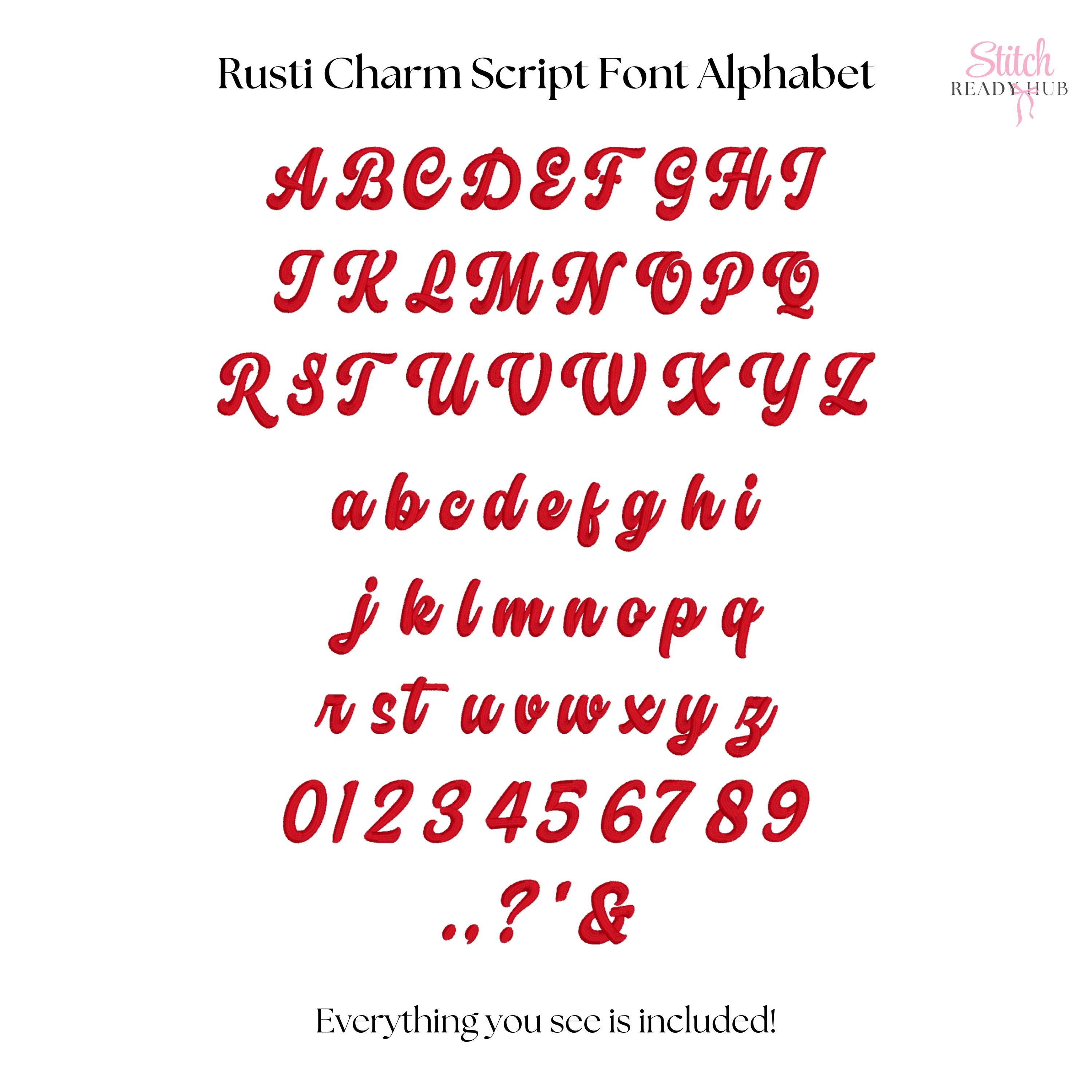 Chicago Athletic Duo Embroidery Font, Retro Sporty Font Tail, Script ...
