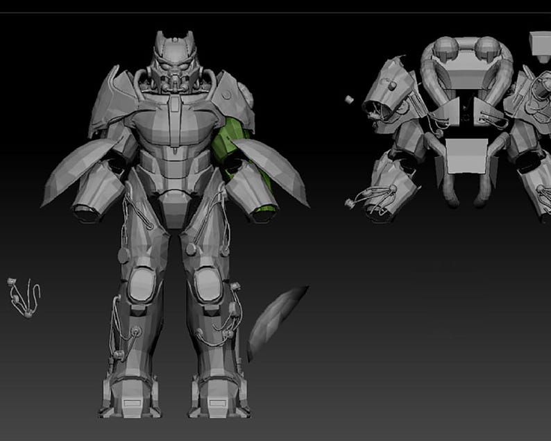 Enclave X-02 Power Armor | Fallout Costume | Knight Titus Suit | Helmet ...