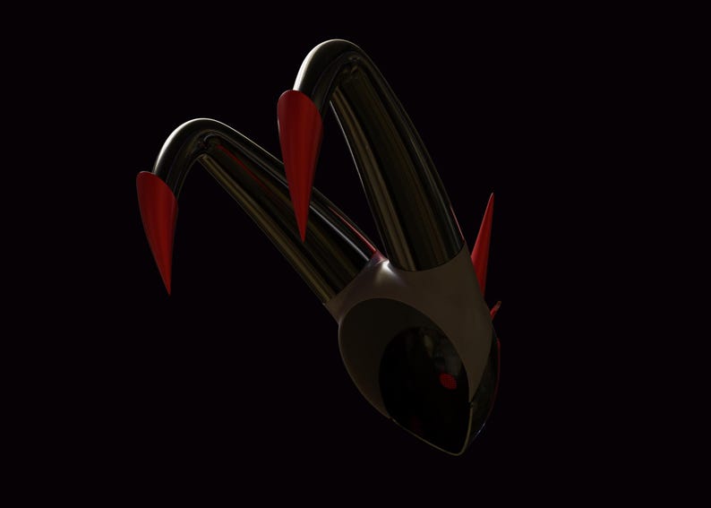 Adam Demon Helmet From Hazbin Hotel Cosplay - Etsy