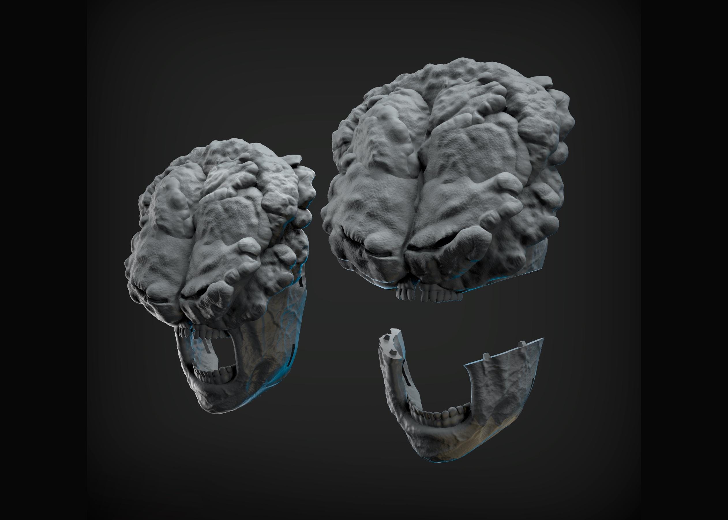 The Last of Us Clicker Zombie Mask | Realistic Cosplay | Prop for ...