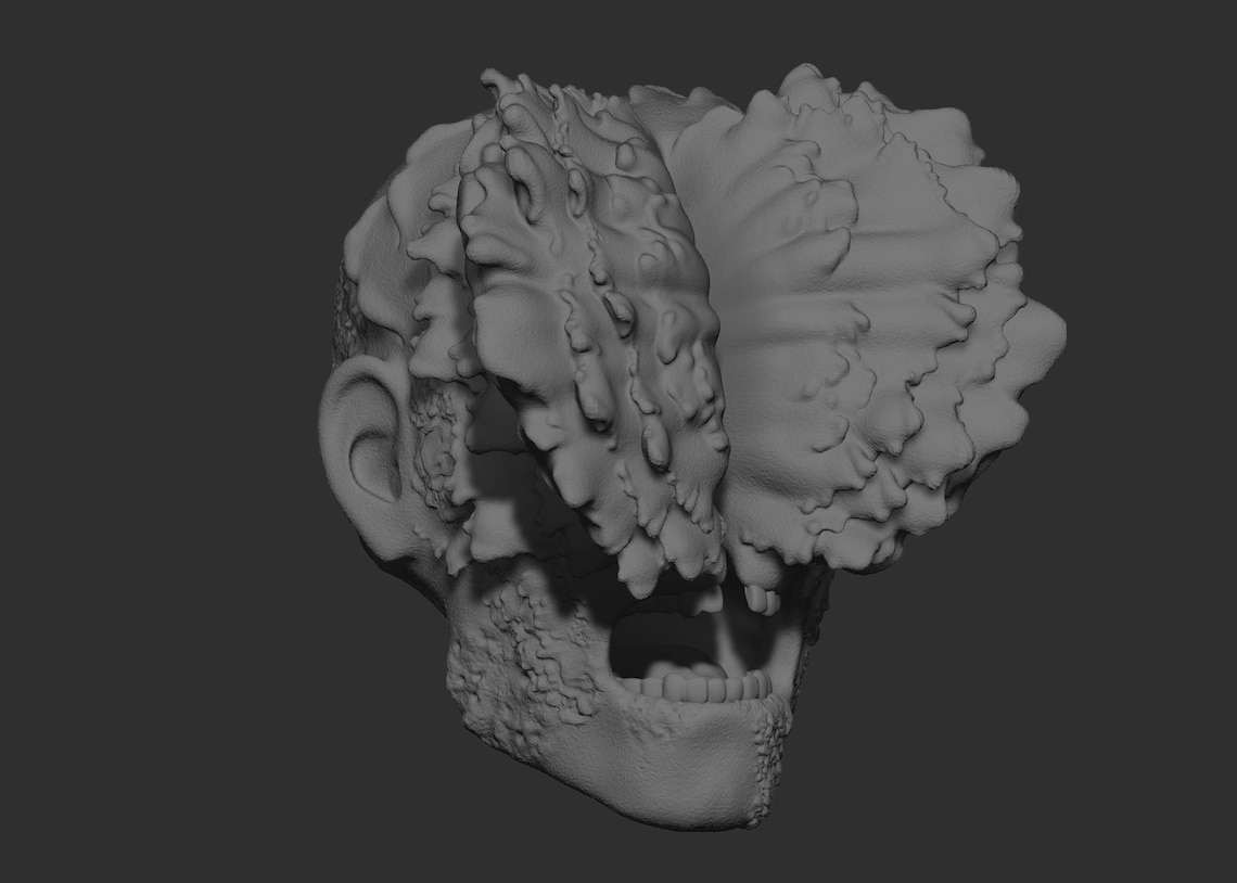 The Last of Us Clicker Zombie Mask | Realistic Cosplay | Prop for ...