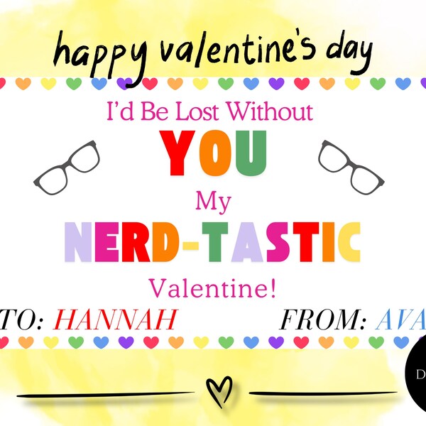 Nerd Valentine - Etsy