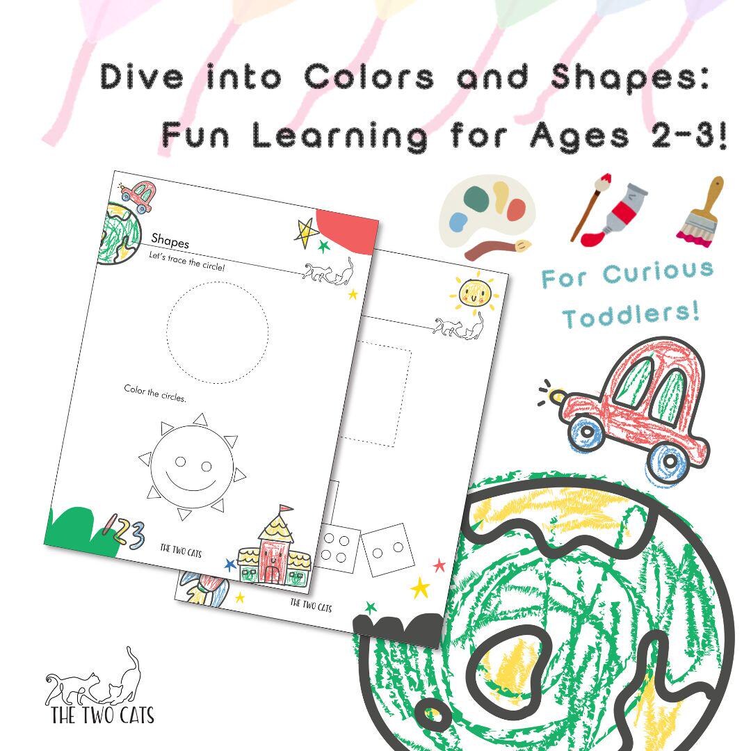 10 Printable Preschool Worksheets: Creative Color and Shape Activities ...