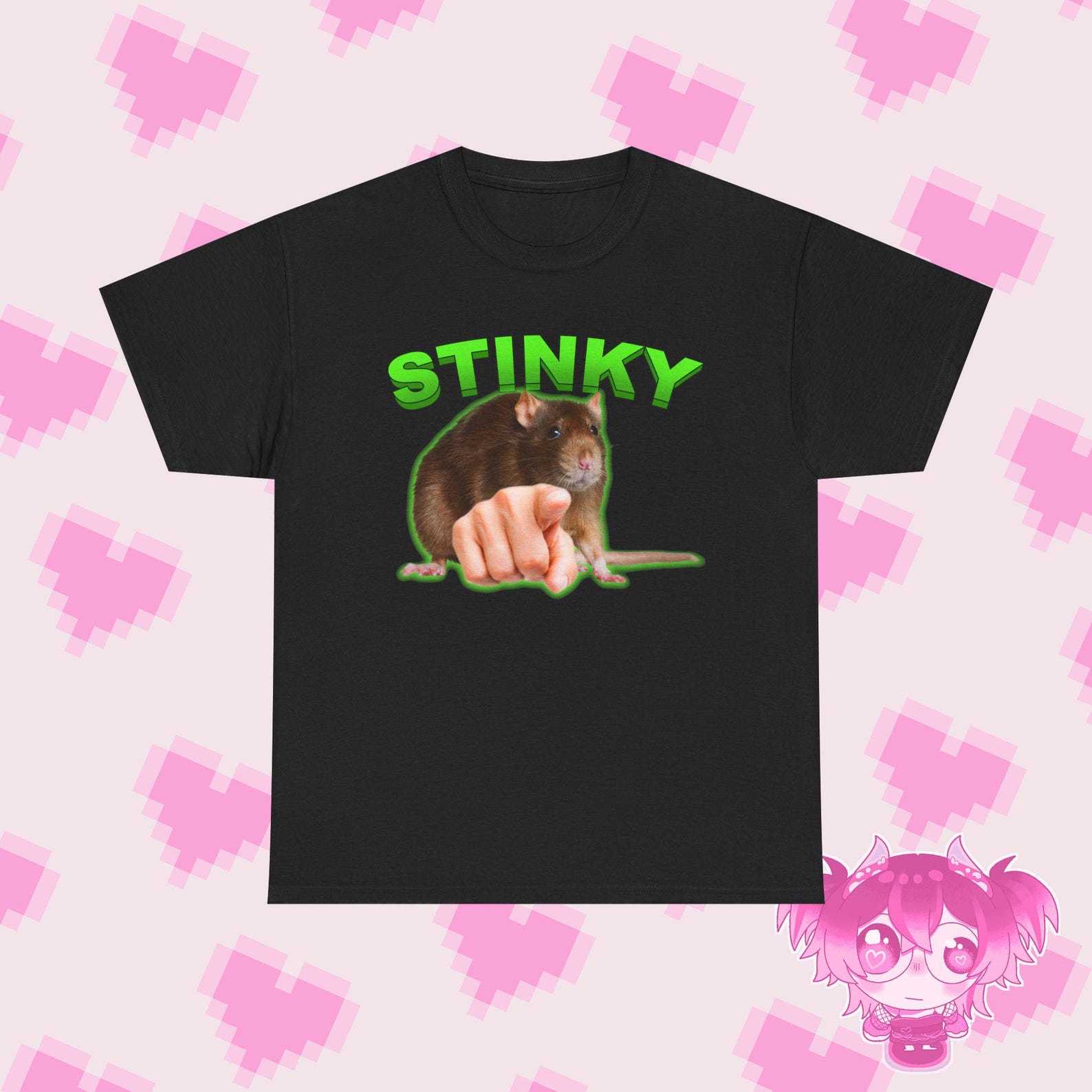 Stinky Rat Meme T-shirt Funny Meme T-shirt - Etsy