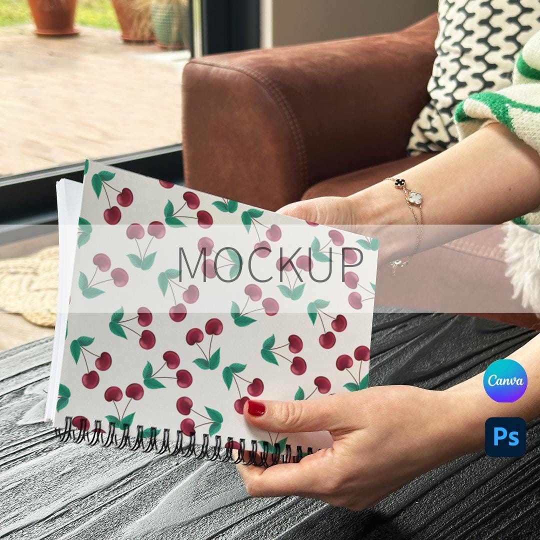 Real Spiral Notebook Mockup | PSD Smart File | PNG File for Canva | No ...