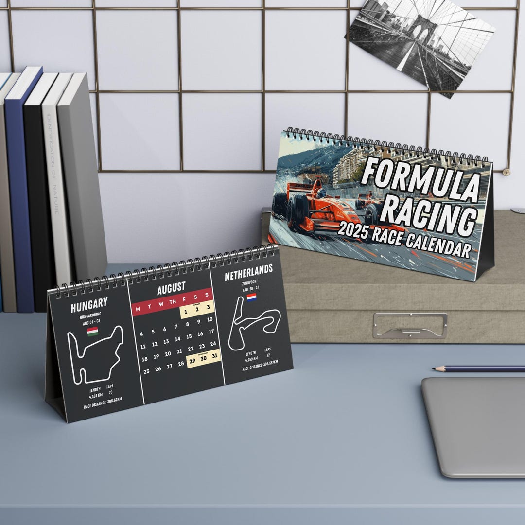 2025 Formula 1 Calendar, F1 Desk Calendar 2025, Formula One 2025 ...