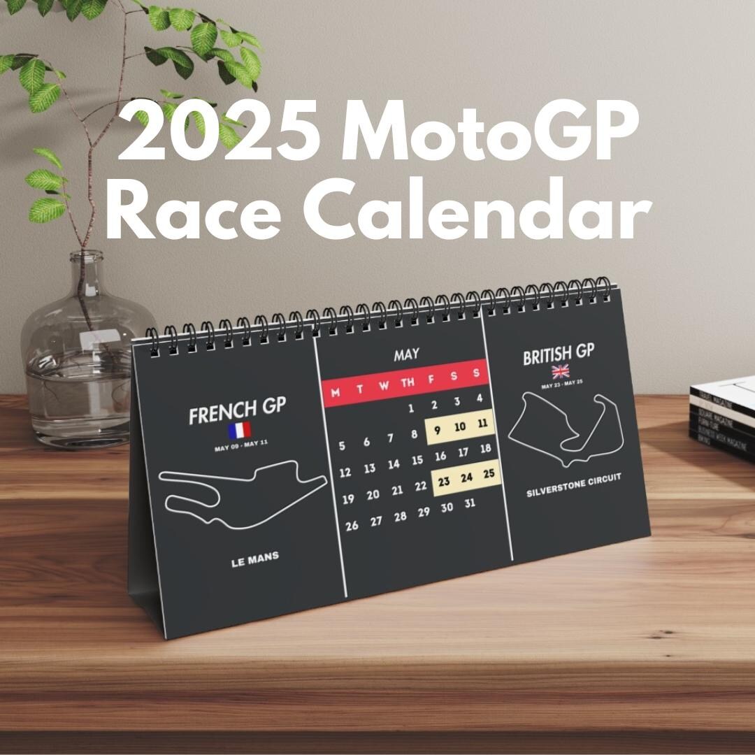 Motogp 2025 Race Schedule Desktop Calendar, Motogp Gift, Motogp ...