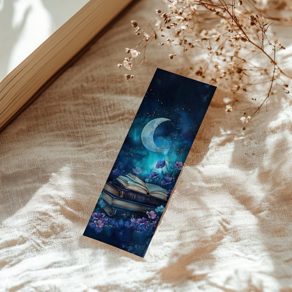 Mystic Bookmarks Printable Set: Starry Night, Owl, Cat (instant ...