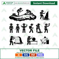 Fossil Findings Svg Png: Bold Outline Design for Crafting - Etsy