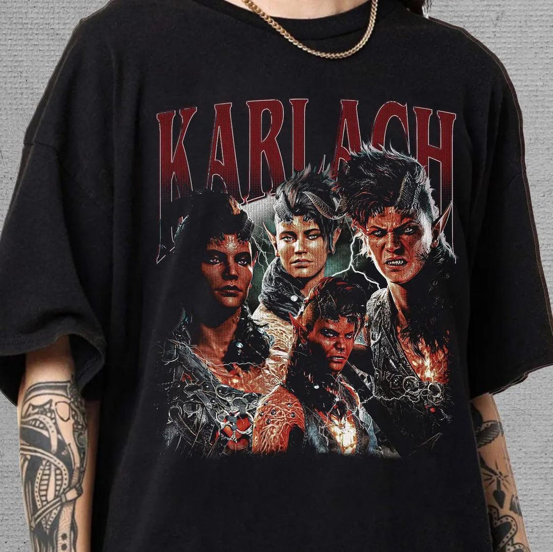 Limited Karlach Baldur's Gate 3 Vintage T-shirt, Unisex Baldurs Gate 3 ...