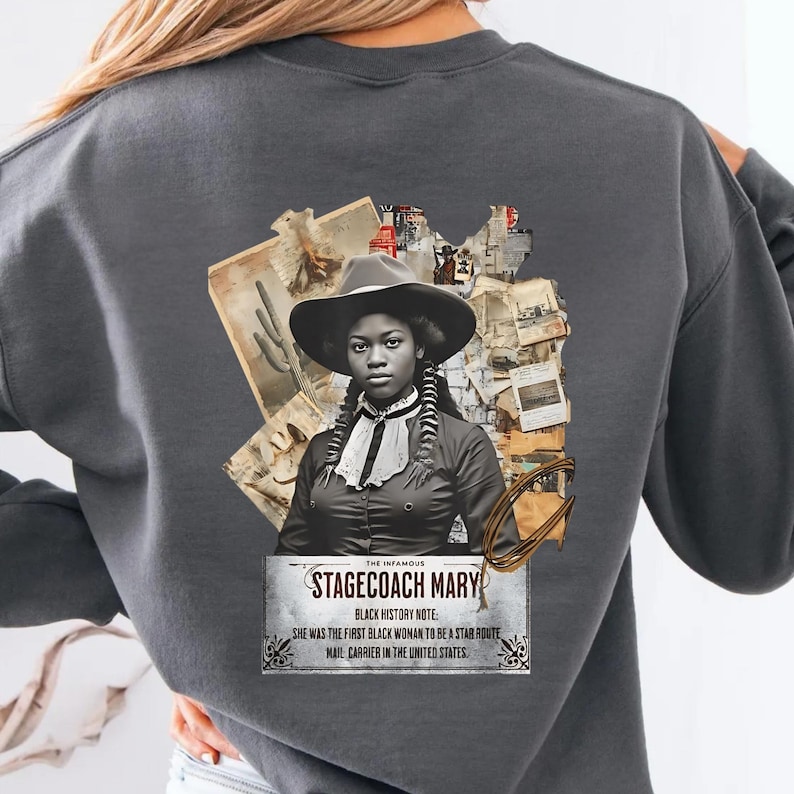 Stagecoach Mary PNG SVG, Black History Shirt Design, First Black Woman ...