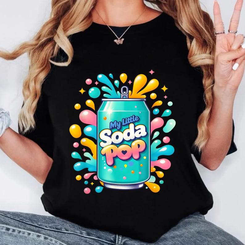 My Little Soda Pop PNG SVG, Cute Kawaii Drink Clipart, Colorful Soda ...
